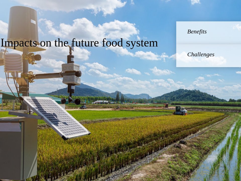 Impacts on the future food system - Playbook Imagine Food Systems 2100 EN